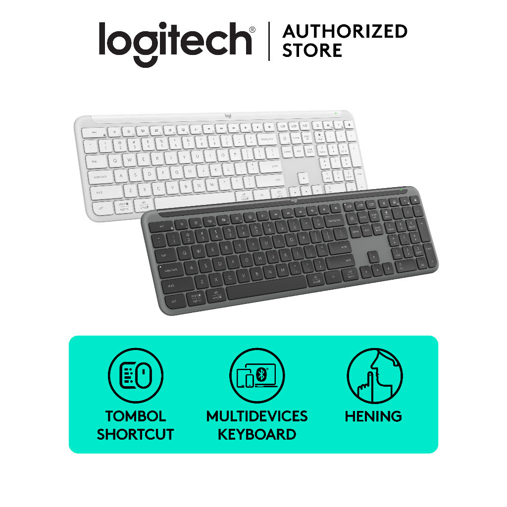 Jual Logitech K950 Keyboard Signature Slim Wireless, Desain Ramping ...
