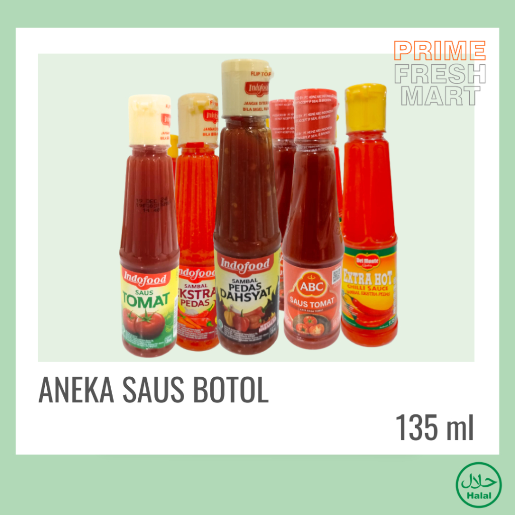 Jual Aneka Saus Cabe Saus Tomat | Saus Botol Kecil Dan Besar | Shopee ...