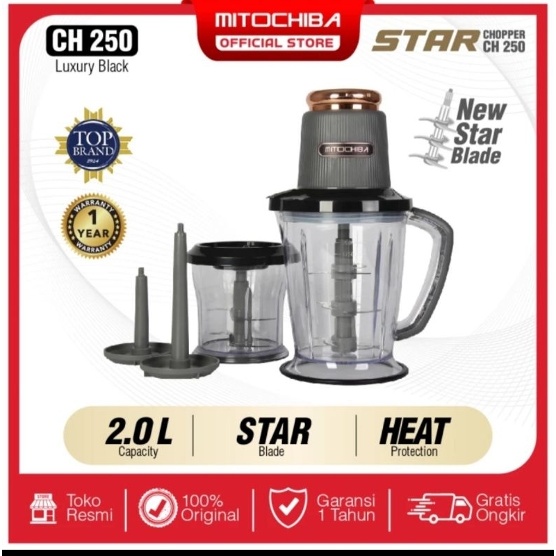 Jual CHOPPER MITOCHIBA STAR CHOPPER CH250 2LITER CHOPPER MITOCHIBA CH ...