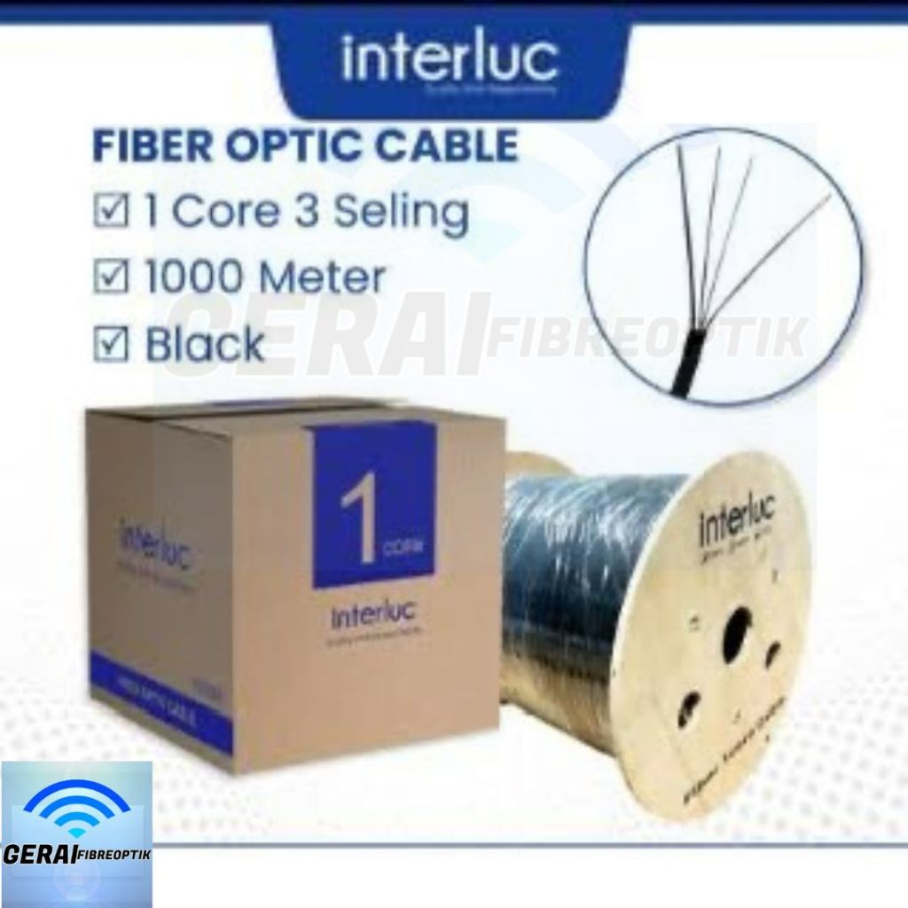Jual Kabel FO / Dropcore Merk Interluc 1000 Meter 1,2,4, CoRe 3 Seling ...