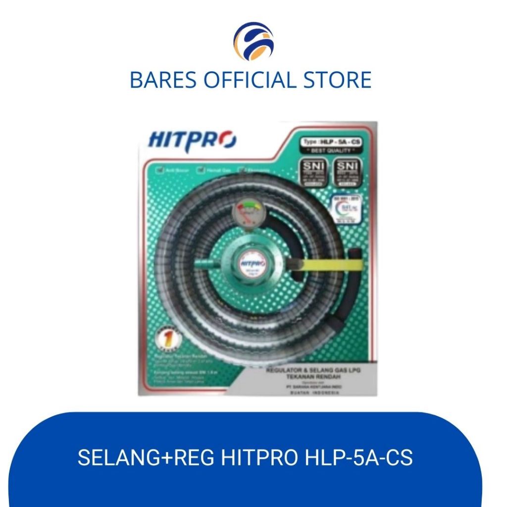 Jual Regulator Gas Hitpro + Selang + Meter (Hlp-5A-Cs) | Shopee Indonesia