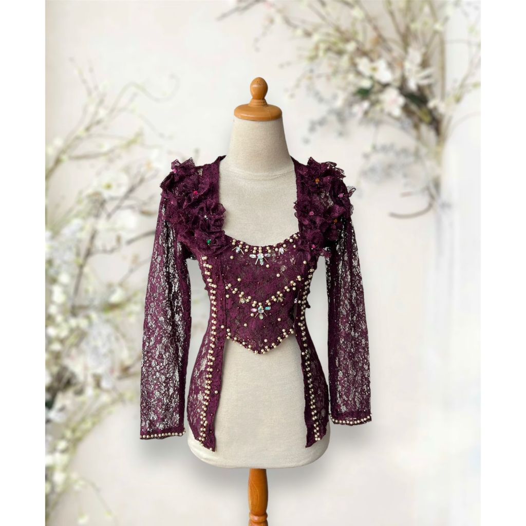 Jual KEBAYA BUNGA PREMIUM,KEBAYA KUTUBARU MODERN,KEBAYA PREMIUM,KEBAYA ...