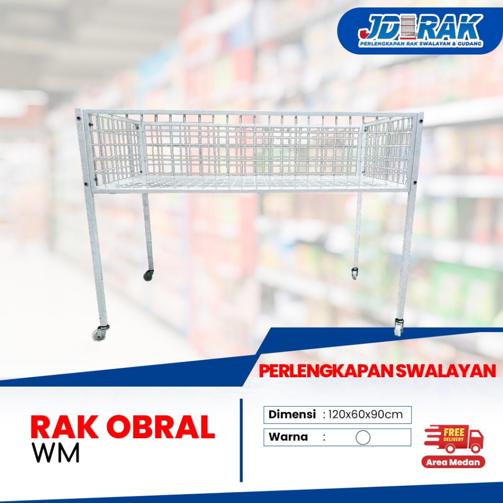 Jual Rak Obral Wiremesh 60x30x120cm Box wm Keranjang Serbaguna Murah ...