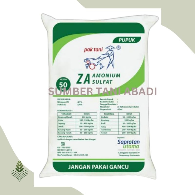 Jual pupuk ZA PAK TANI - ISI 50KG - PT SAPROTAN UTAMA | Shopee Indonesia