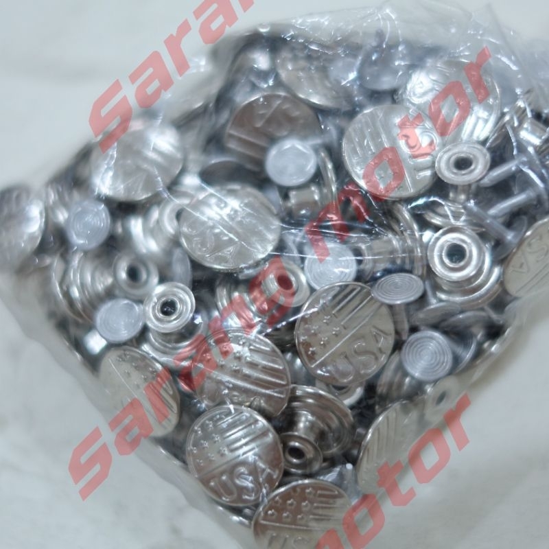 Jual 100 pcs Kancing Goyang Levis Silver atau Nikel ORIGINAL | Shopee ...