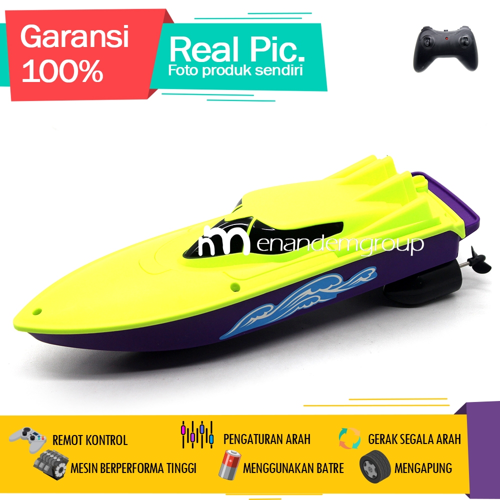 Jual Mainan Remot Kontrol Rc Perahu Kapal Super Motor Speed Boat High ...