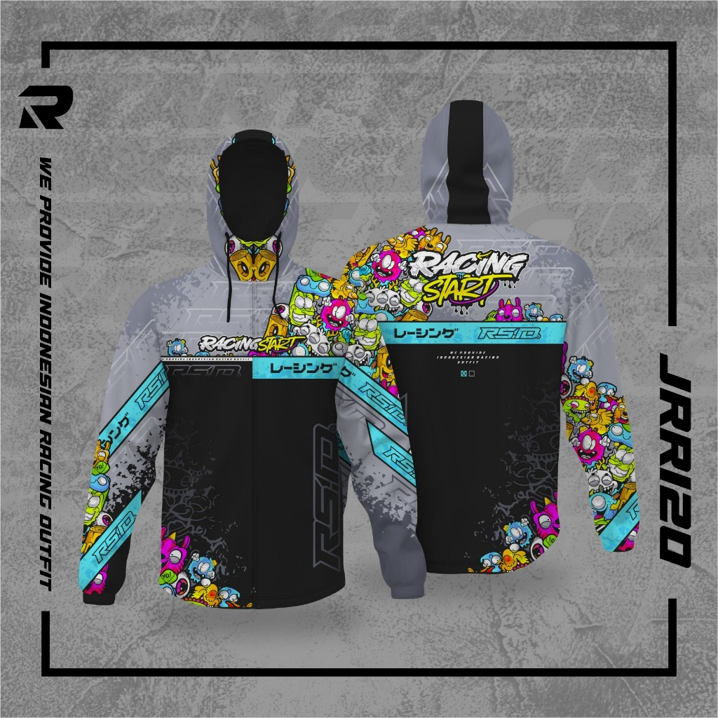 Jual JAKET RUNNING RACINGSTART JRR 120 DIGITAL PRINT PARASUT RACING START | Shopee Indonesia