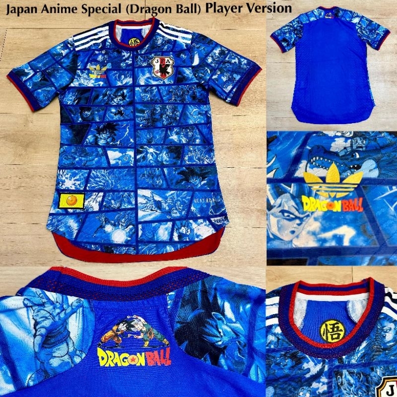 Jual JERSEY BOLA JEPANG JAPAN SPESIAL DRAGON BALL NEW PI PLAYER ISSUE ...
