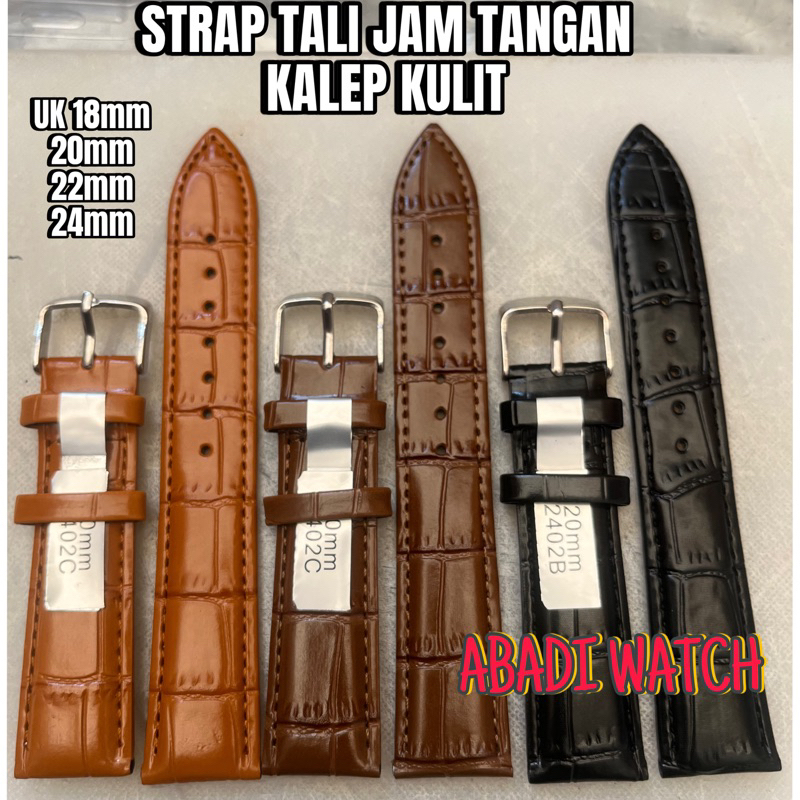 Jual STRAP Tali jam tangan kalep kulit /Leather Strap / Tali Jam Tangan ...