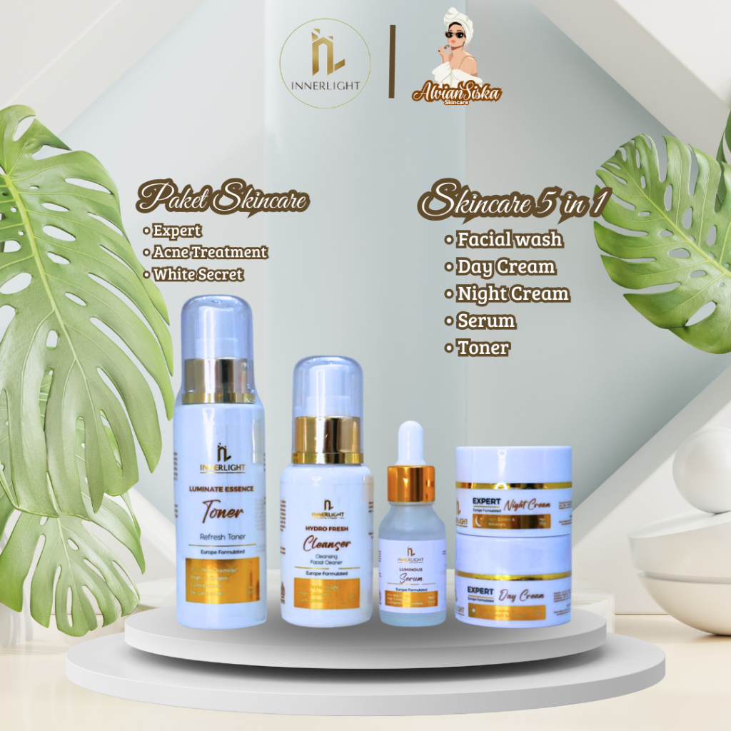 Jual SKINCARE INNERLIGHT KECANTIKAN ADA 3 VARIAN ( EXPERT, WHITE SECRET, ACNE) | Shopee Indonesia