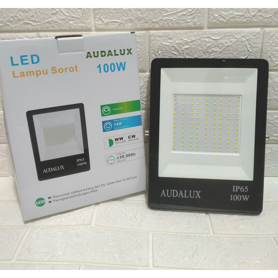 Jual Lampu Sorot Taman Jalan Flood Light Floodlight LED 100 watt 100w 100watt Slim Mini IP65 ...