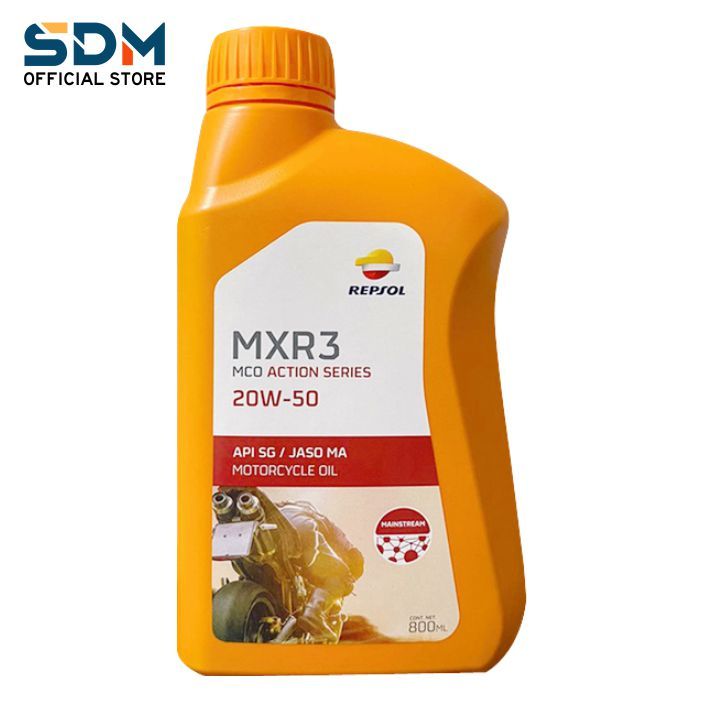 Jual Oli Motor Repsol MXR3 Sae 20W 50 4T 800 Ml 0,8 1 Liter Bebek ...