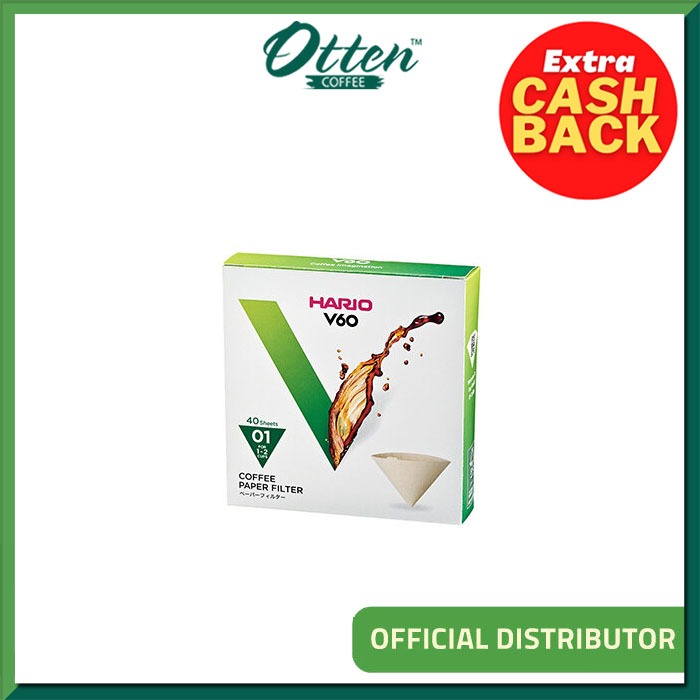 Jual Hario Paper Filter VCF-01-40M | Paper Filter V60 | Shopee Indonesia