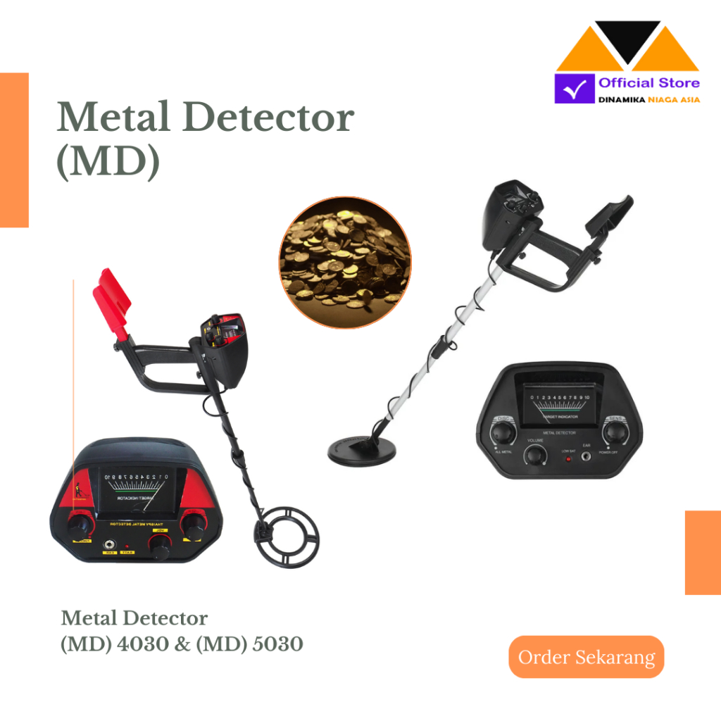 Jual Metal Detector MD-4030 MD-5030 Alat Deteksi Emas dan Perak dengan ...