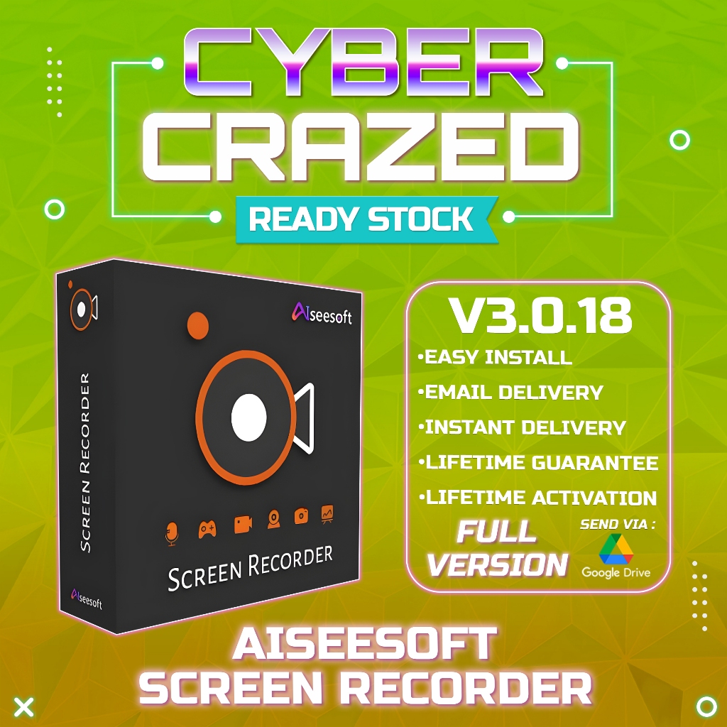 Jual Aiseesoft Screen Recorder 3.0.18 Full Version (Versi Terbaru) | Shopee Indonesia