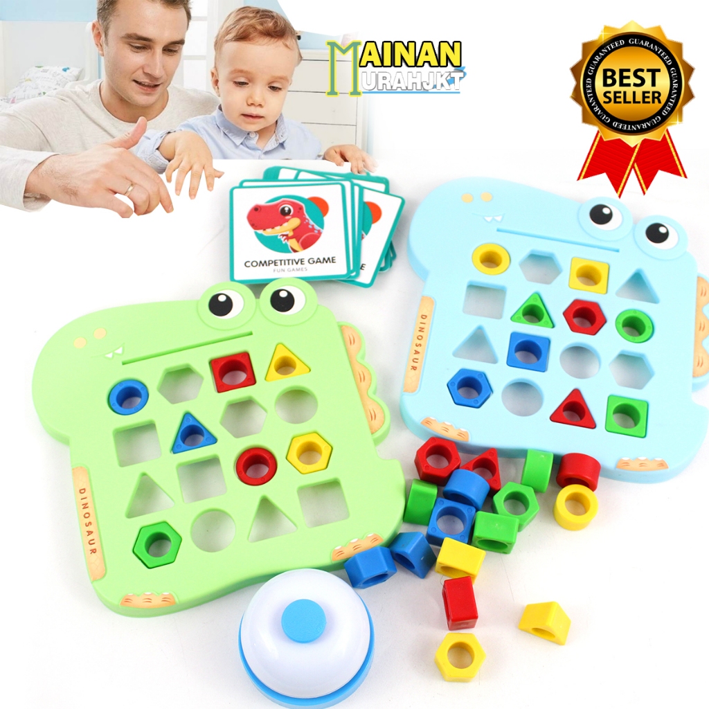 Jual MAINANKEI MAINAN ANAK MURAH DINOSAUR PAIRING SHAPE JM-SMN105 ...