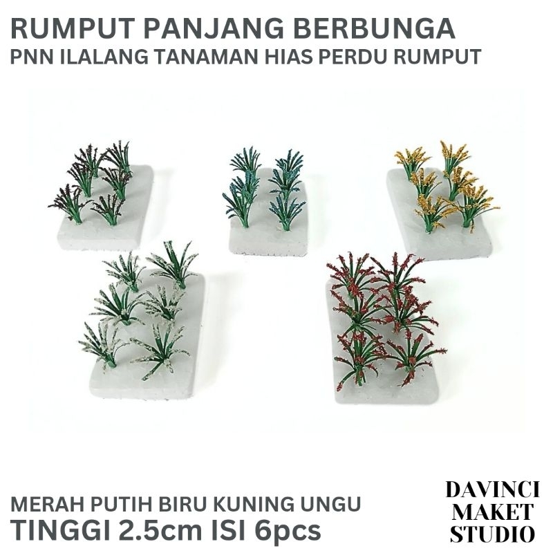 Jual (PNN) Miniatur Perdu Ilalang Rumput Panjang Bunga Tanaman Hias PNN ...