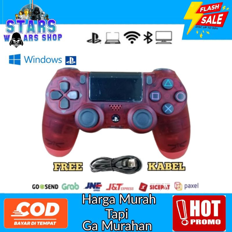 Jual Stik Stick PS4 Transparan Ori Pabrik + Free Kabel Charger + Dus ...