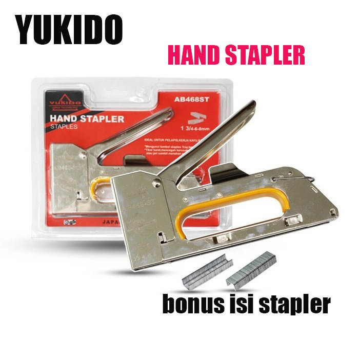 Jual YUKIDO Stapler 3 in 1 ( bonus isi staples ) Tembak Gun Tacker ...