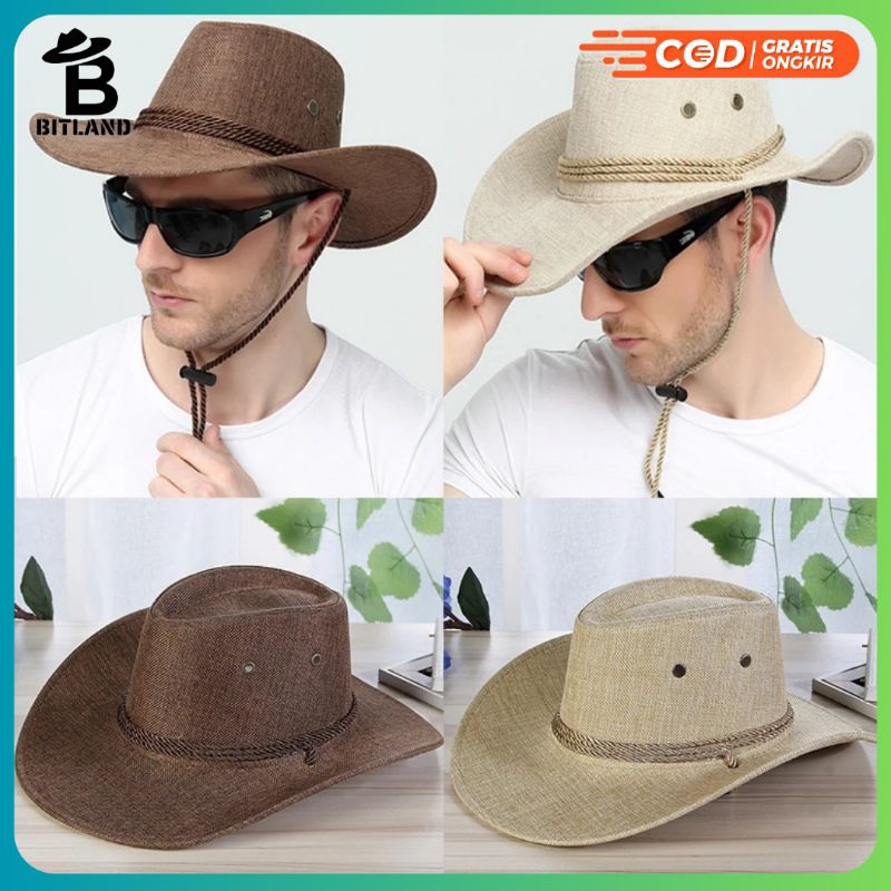 Jual BITLAND Topi Cowboy/Topi Koboy Amerikan Laken Style/Koboy-TA-1-002 ...