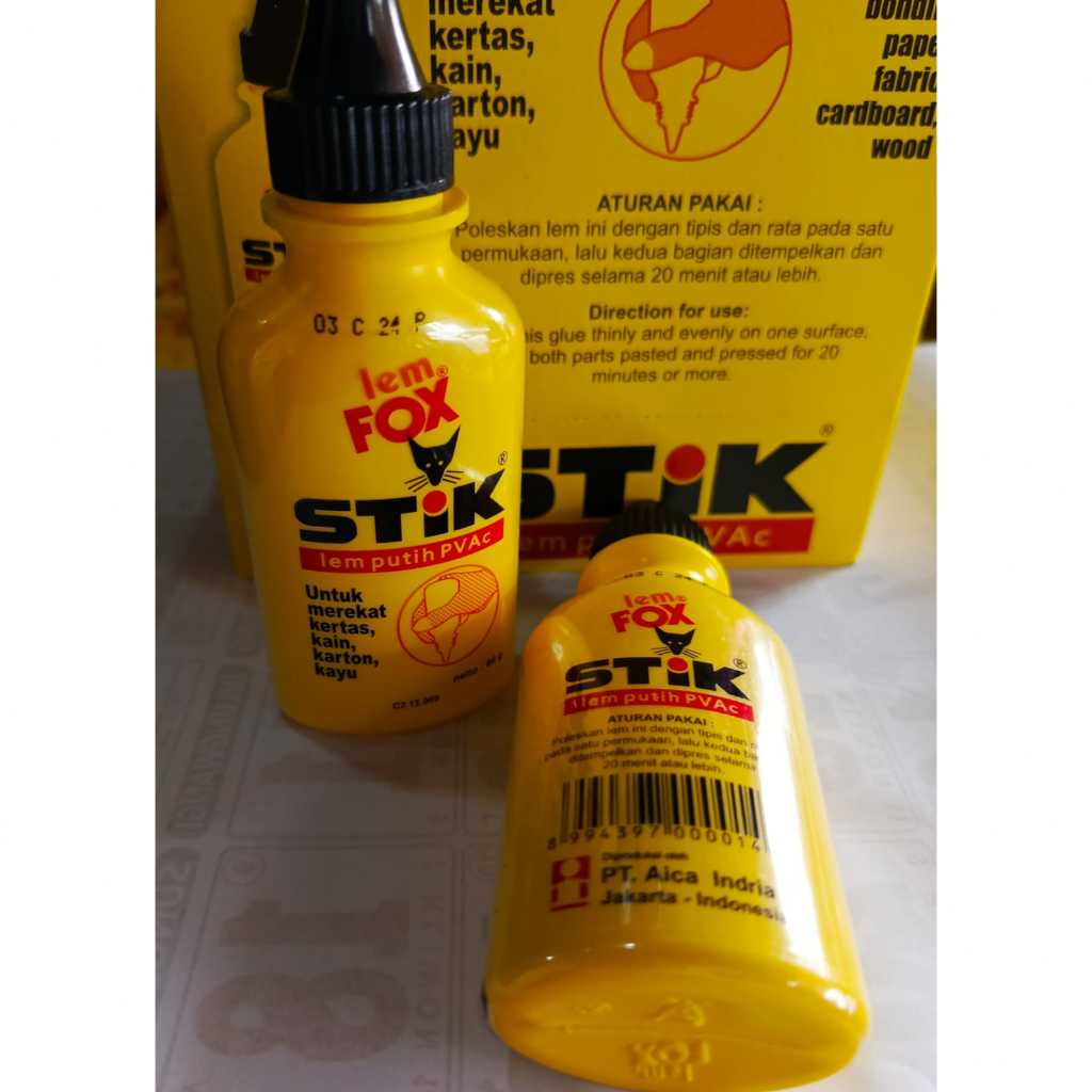 Jual LEM FOX STIK 60GR / LEM PUTIH HARGA PER BUAH | Shopee Indonesia
