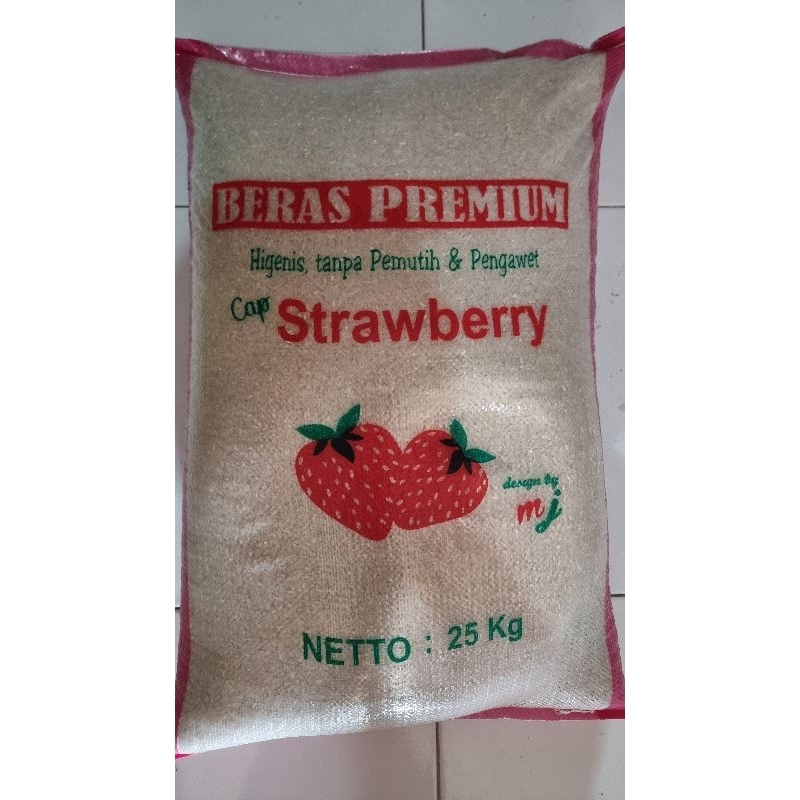 Jual Beras Cap Strawberry (isi 20 kg) | Shopee Indonesia