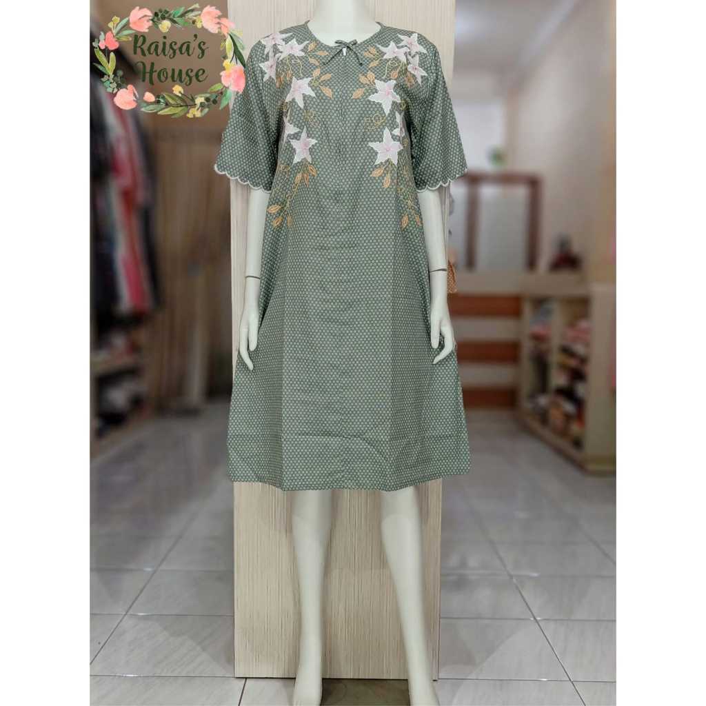 Jual DASTER PENDEK BORDIR KHAS MALANG | HIJAU | Shopee Indonesia