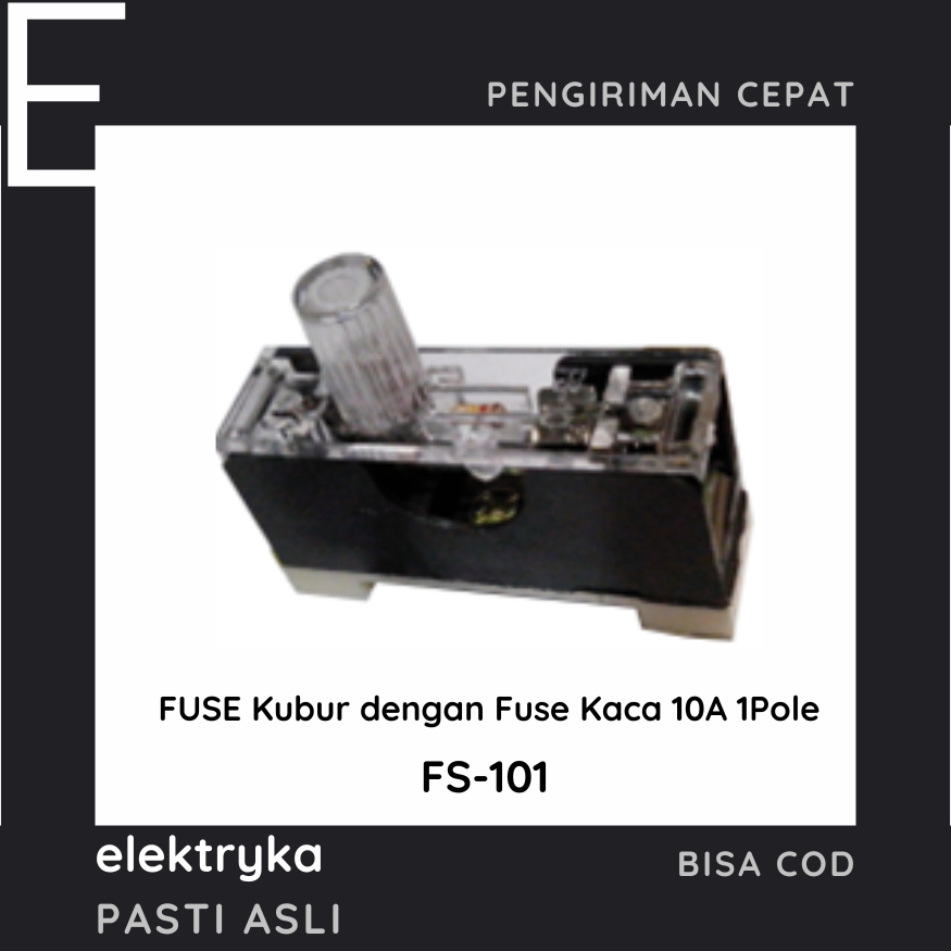 Jual FORT Fuse Kubur dengan Fuse Kaca 10A 1P FS-101 | Shopee Indonesia
