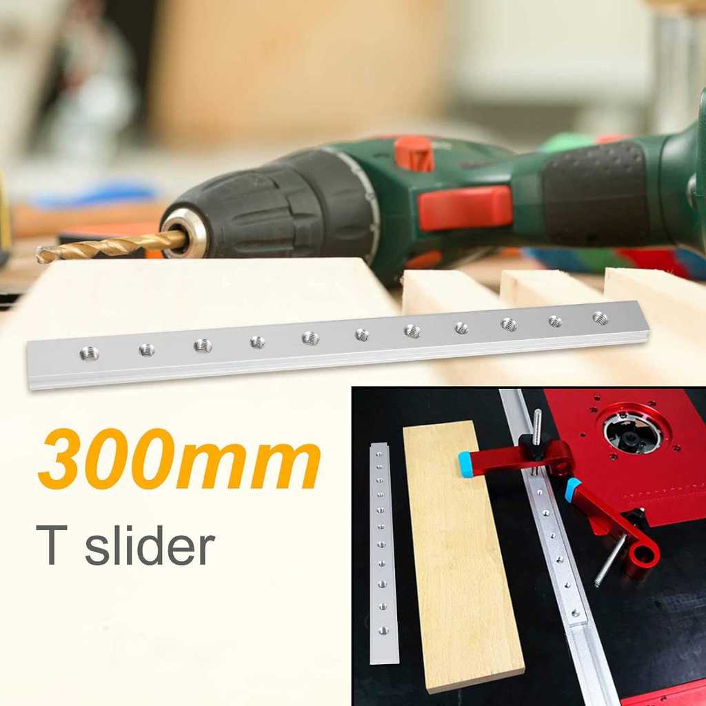 Jual Miter Slider Bar 300mm Slide Slab For T-Slot T-Track 30mm table ...