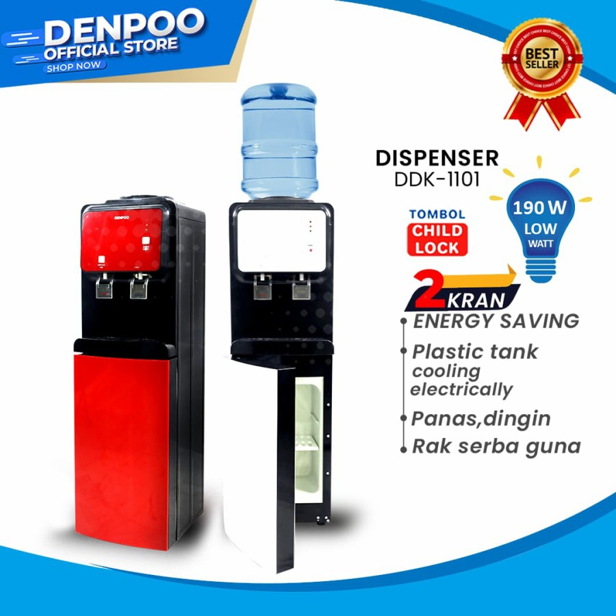 Jual Dispenser Galon Atas Low Watt DDK 1101 | Shopee Indonesia