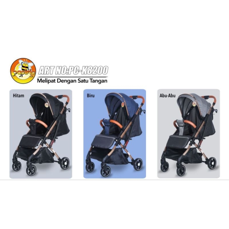 Jual FREE BUBBLE STROLLER BAYI KERETA DORONG ANAK PACIFIC K8200 / K ...