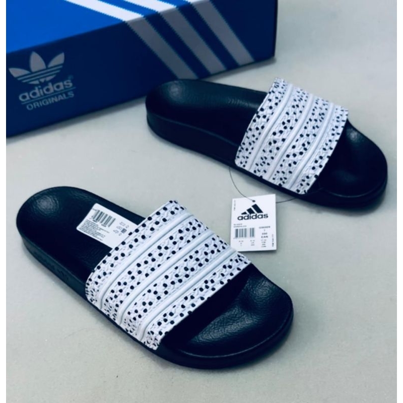 Jual SENDAL slop ADIda motif garis bintik/PRIA sendal slip-on MASA KINI ...
