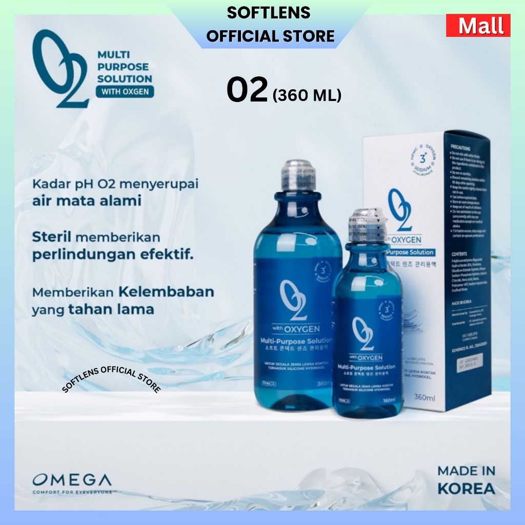Jual Cairan Softlens O2 160ml Exp Thn 2027 | Shopee Indonesia
