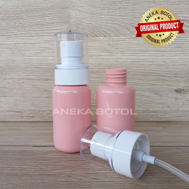 Jual BOTOL TUBULAR DOVE BENING HITAM 60 ML TUTUP PUMP JAMUR / BOTOL ...