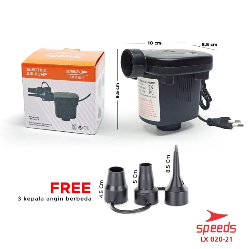 Jual Pompa Angin Listrik Elektrik HT-196 / Pompa Angin Serbaguna Kolam Renang, Kasur, Karet ...