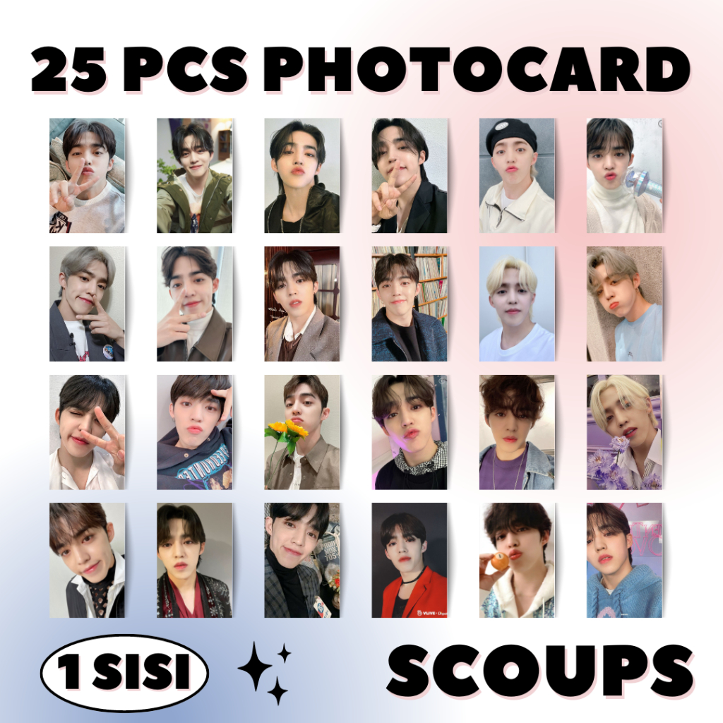 Jual [ 25 PCS ] PHOTOCARD LOMOCARD SEVENTEEN / PC UNOFFICIAL / LOMO ...