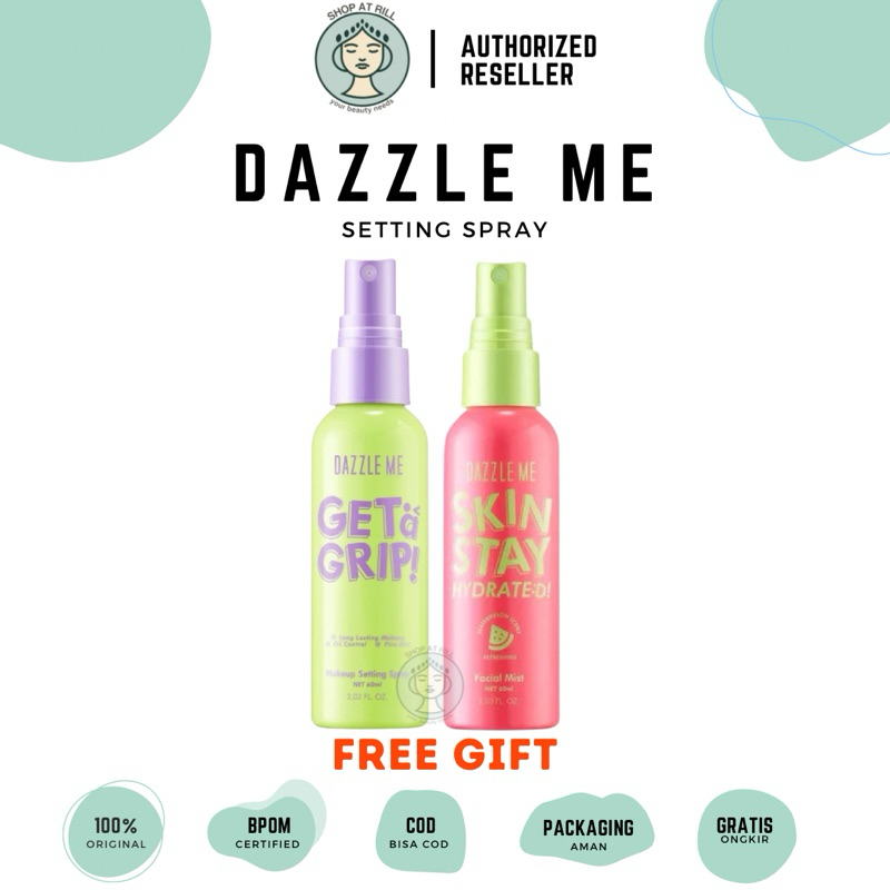 Jual [READY] DAZZLE ME SETTING SPRAY FACIAL MIST GET A GRIP ...