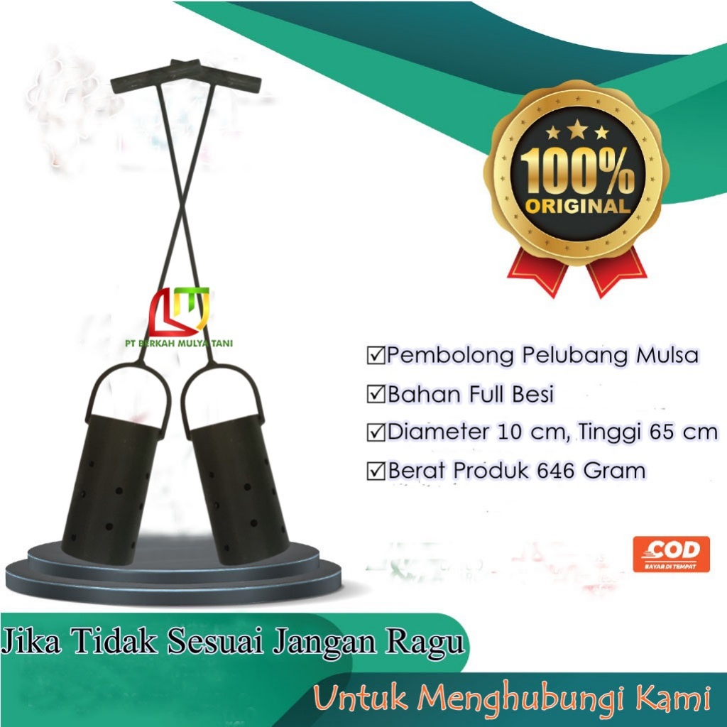 Jual Alat Pembolong Besi Pelubang Mulsa Plastik Arang Bakar Diameter 10 ...