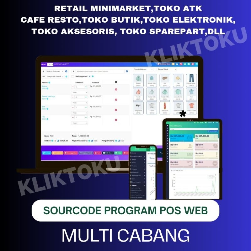 Jual Sourcode Aplikasi Pos Web Laravel Retail/Cafe & Resto | Shopee ...