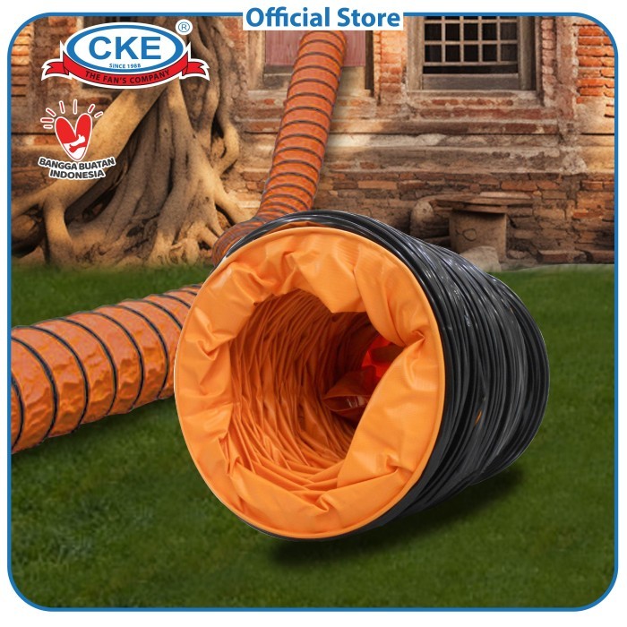 Jual CKE Flexible Duct Fireproof PVC 14 Inch 10 Meter FD-14/10M-C-GM - 5M | Shopee Indonesia