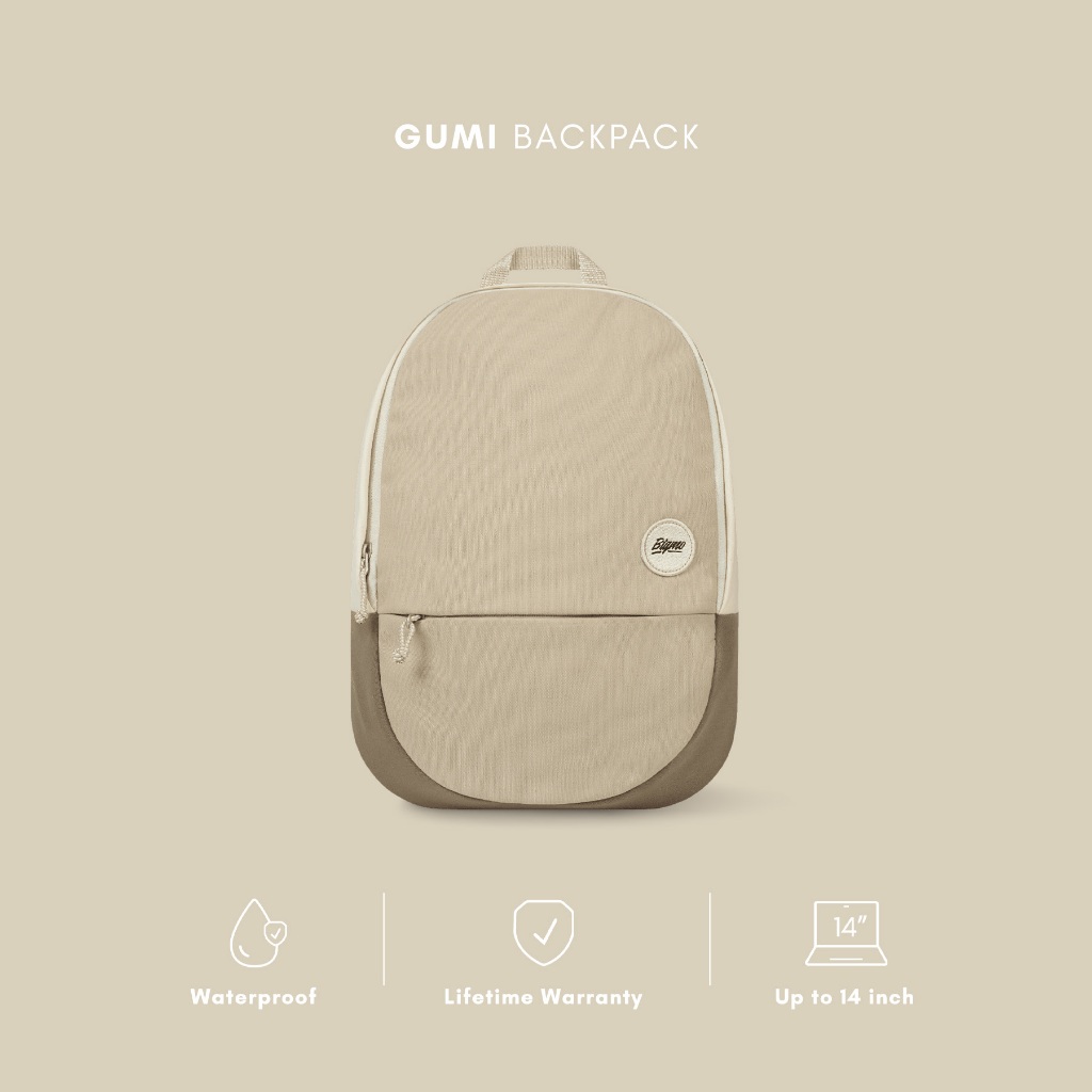 Jual Bigmo Tas Ransel Wanita Water Resistant Water Proof Gumi Hazelnut ...
