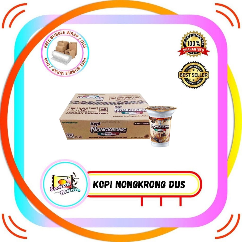 Jual Kopi Gelas NONGKRONG Cappuccino Cup 150 ml x 24 pcs DUS Kopikap ...