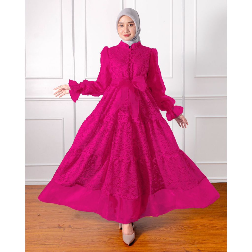 Jual Natafashion69 ( Terbaru ) Gamis Organza / Gamis muslim Wanita ...