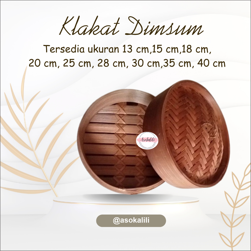 Jual klakat bambu dimsum / tempat dimsum / kukusan dimsum / wadah ...