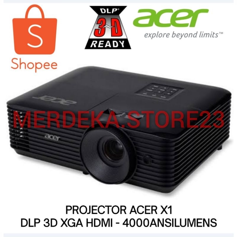 Jual ACER X1 PROYEKTOR ACER X 1 PROJECTOR ACER X-1 ANSI LUMENS 4000 XGA DLP 3D HDMI BRIGHTNESS ...