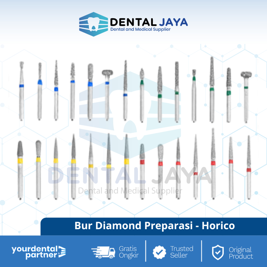 Jual Dental Jaya diamond bur preparation high speed preparasi gigi ...