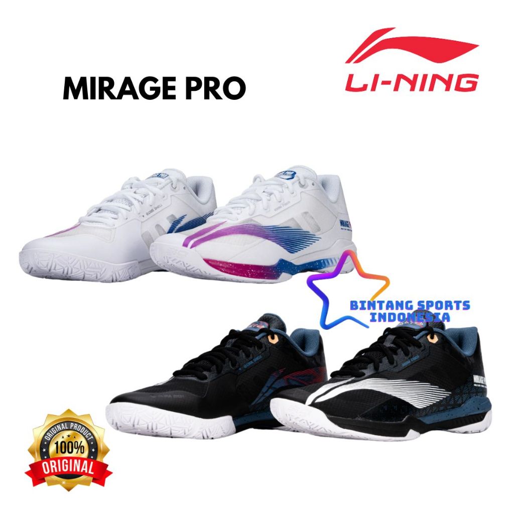 Jual SEPATU LINING BULUTANGKIS BADMINTON LINING MIRAGE PRO ORIGINAL ...