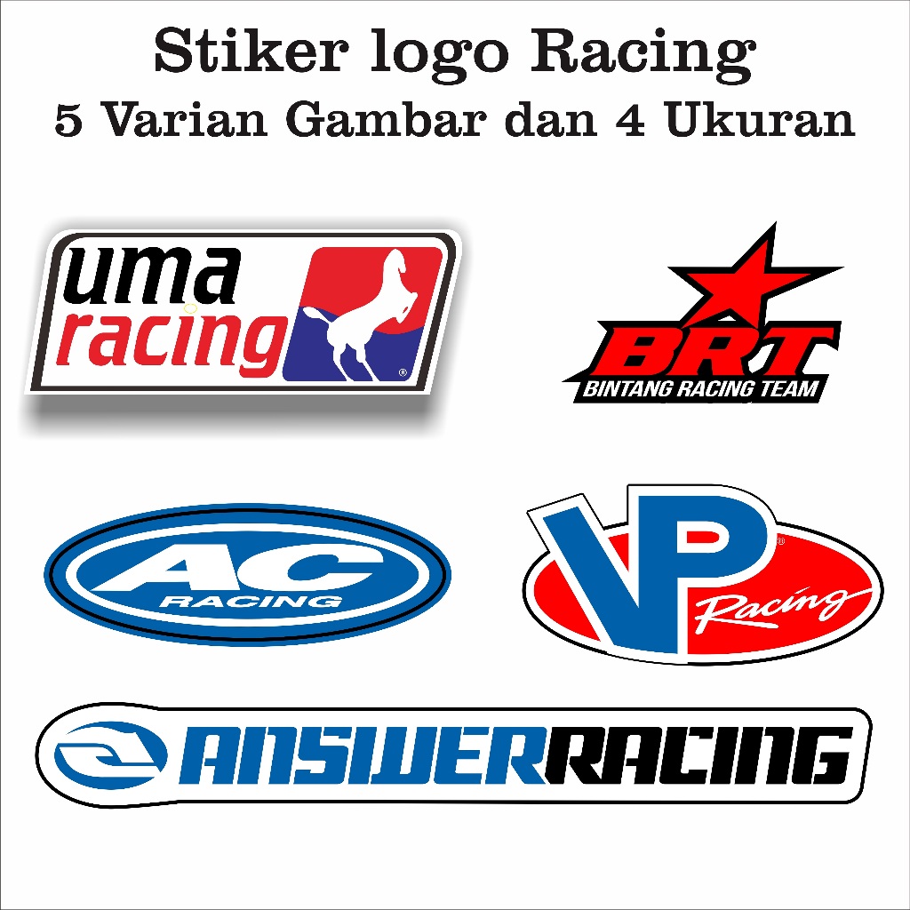 Jual STIKER RACING CUSTOM BISA GANTI WARNA / BRT / UMA RACING / AC ...