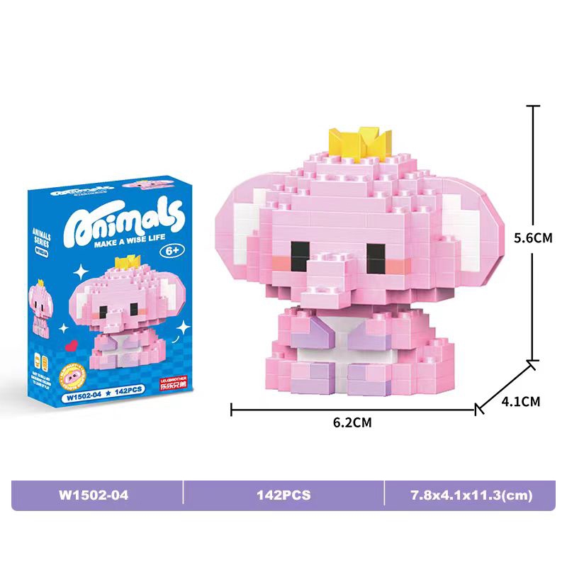 Jual Muda Toys Figure DIY Nano Block Model DIY Kartun Mainan Balok Nano ...
