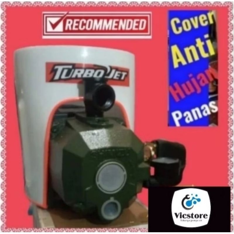 Jual Cover tutup rumah Turbo putih pvc pompa air semi jet pump otomatis ...
